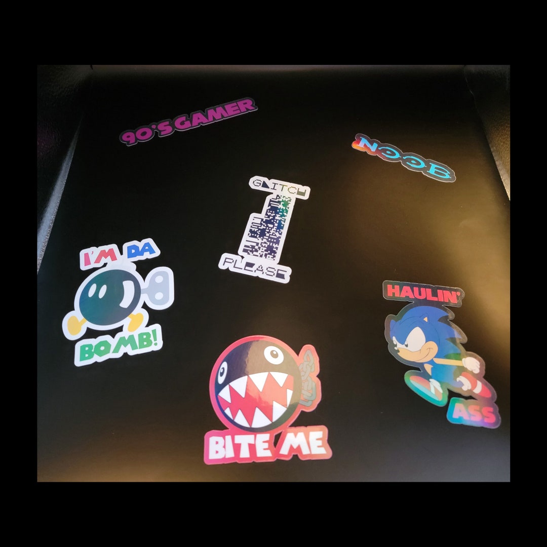 90's Gamer Inspired Stickers for Laptops Phone Cases and More - Etsy