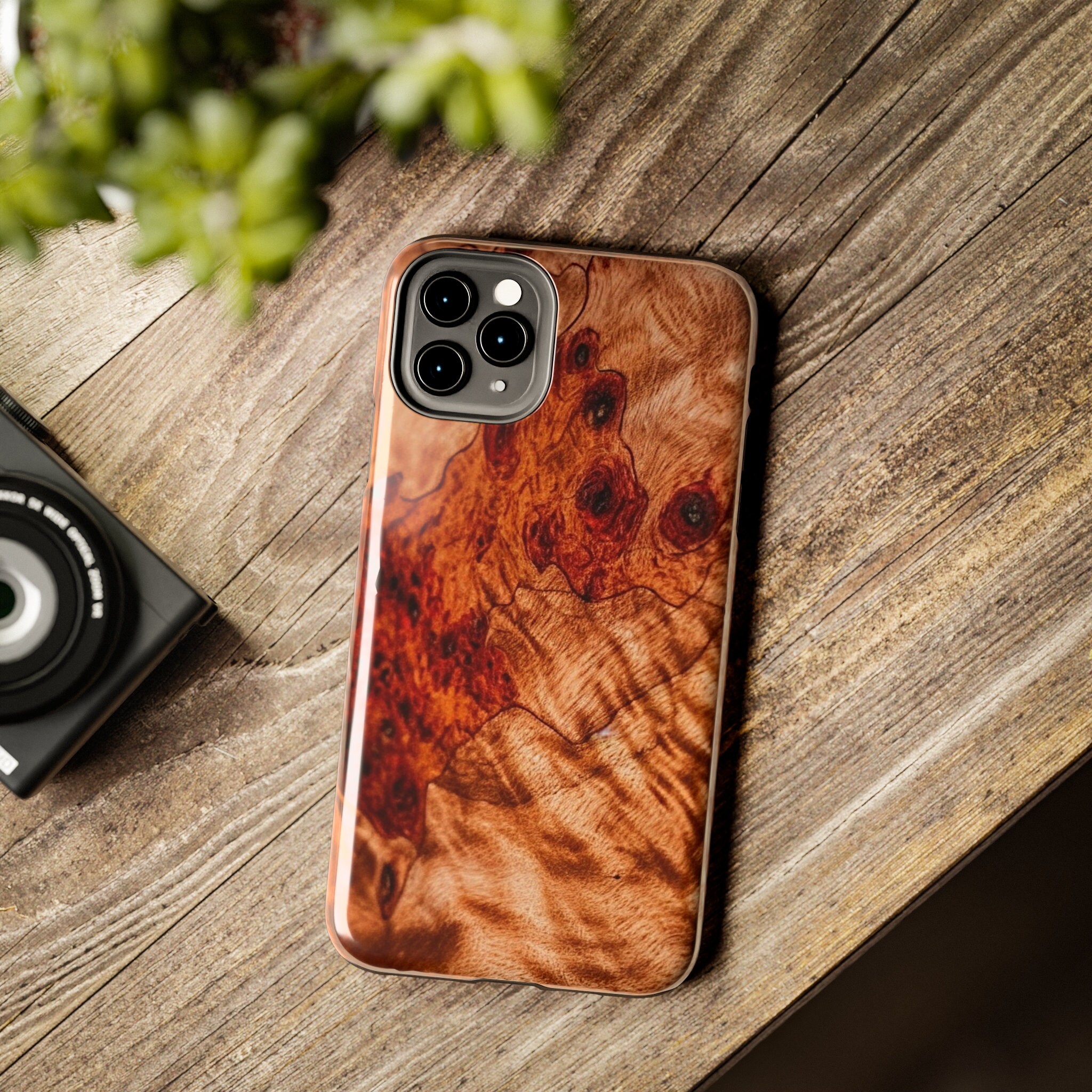 Highly Figured Exotic Birdseye Maple Simulated Wood Grain Tough iPhone ...