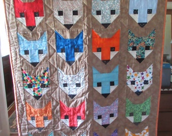 Baby Fox Quilt - Etsy