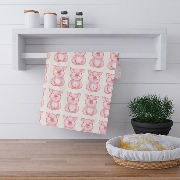 Pig Hand Towel - Etsy