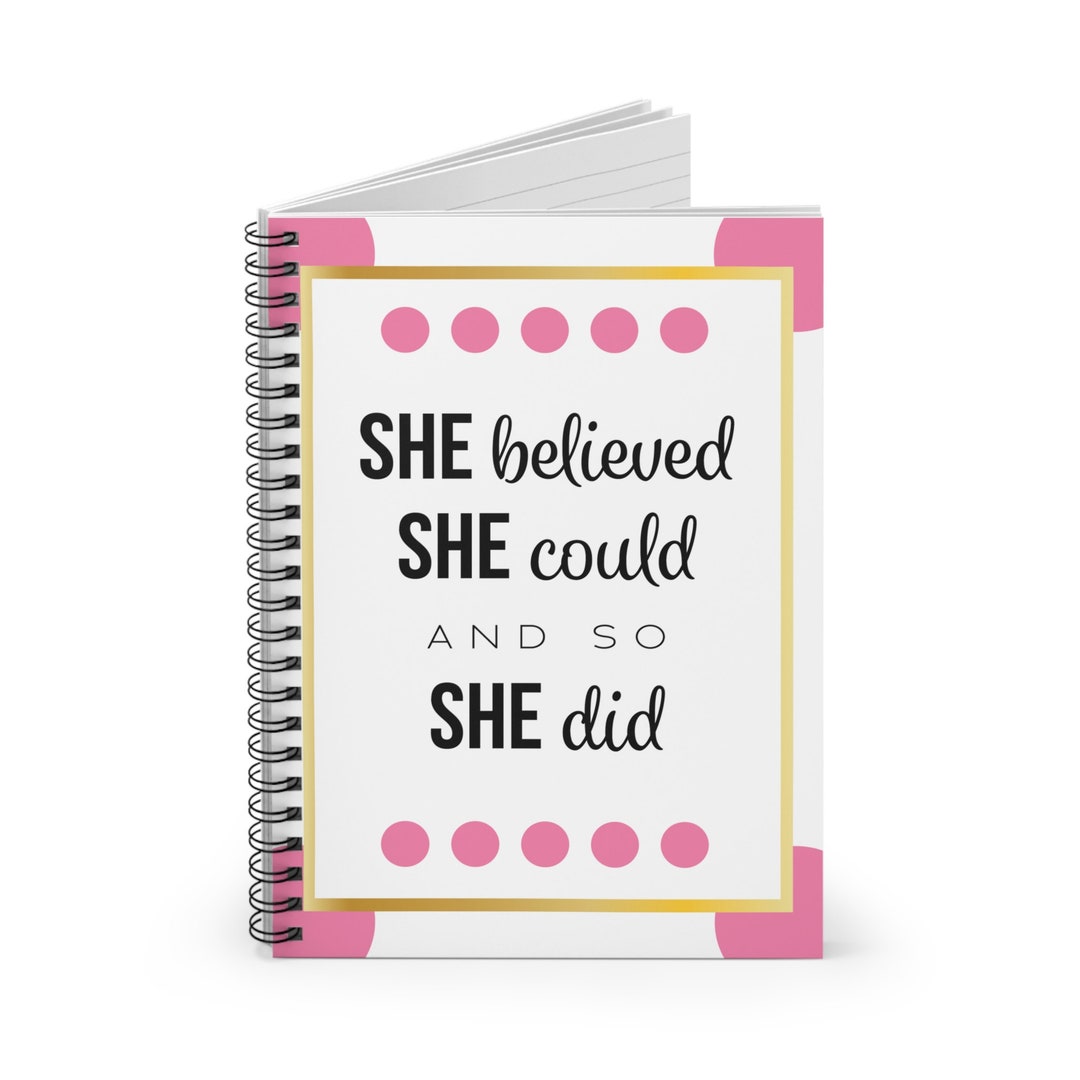 Spiral Notebook - Ruled Line • Girl Power • Girlfriend Gift • Female ...