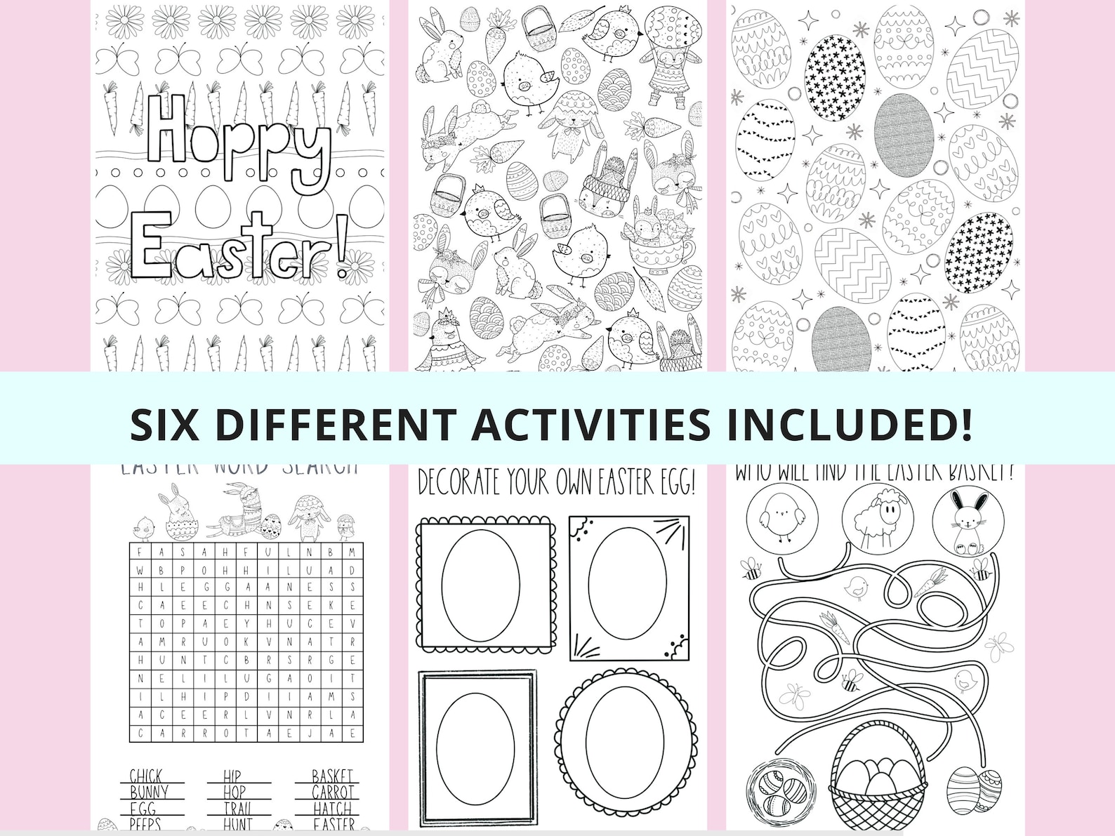 Printable Easter Coloring Pages / Printable Easter Activity Pages ...