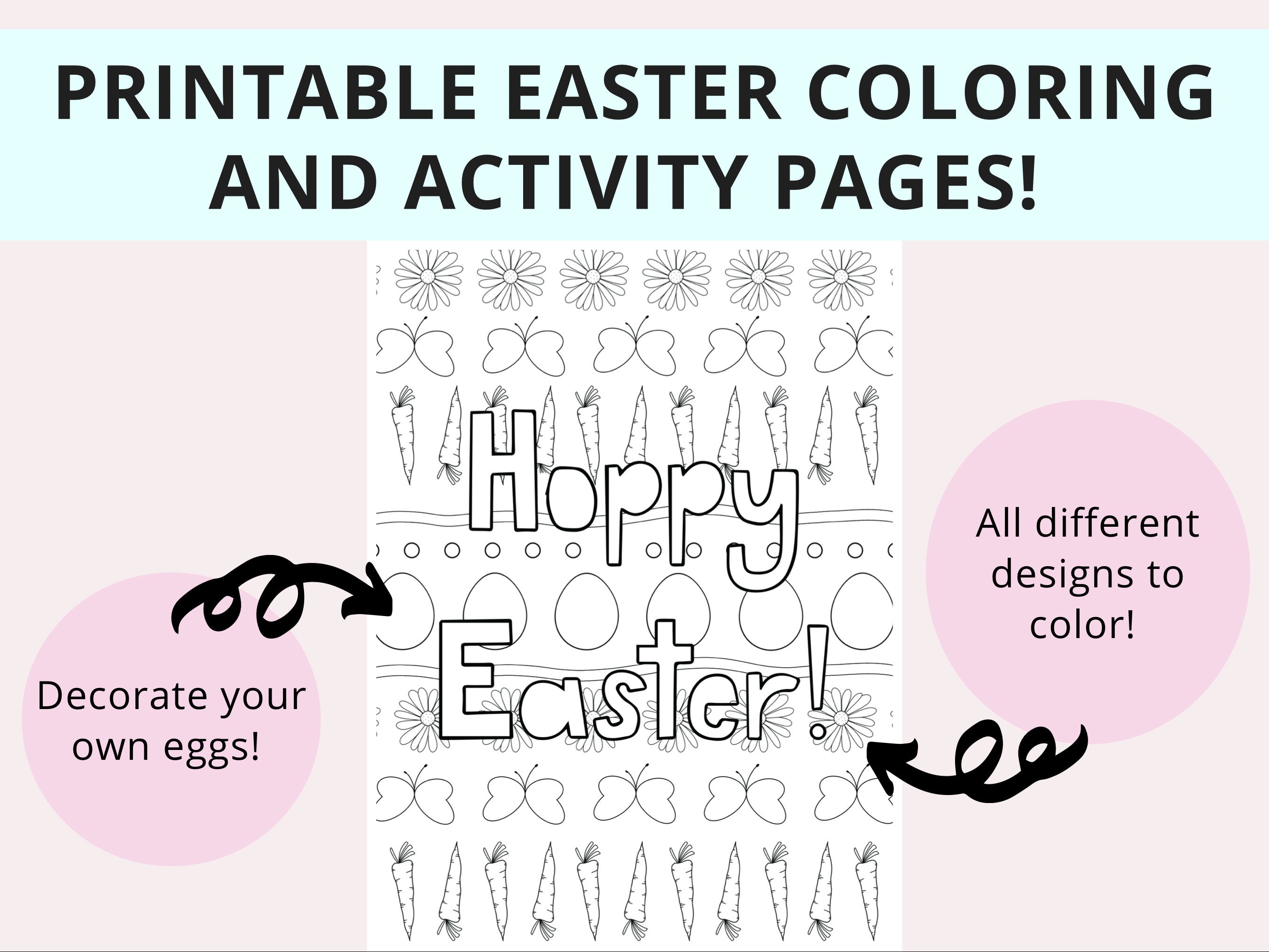 Printable Easter Coloring Pages / Printable Easter Activity Pages ...