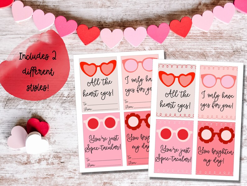 Printable Valentine Card, All the Heart Eyes, I Only Have Eyes for You ...