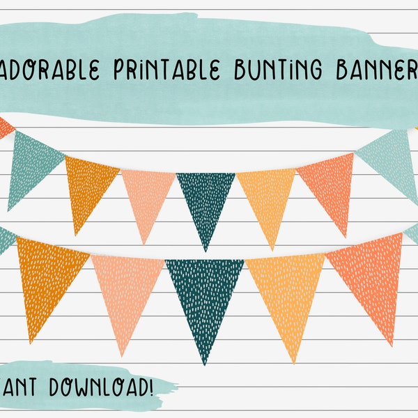Summer Bunting - Etsy