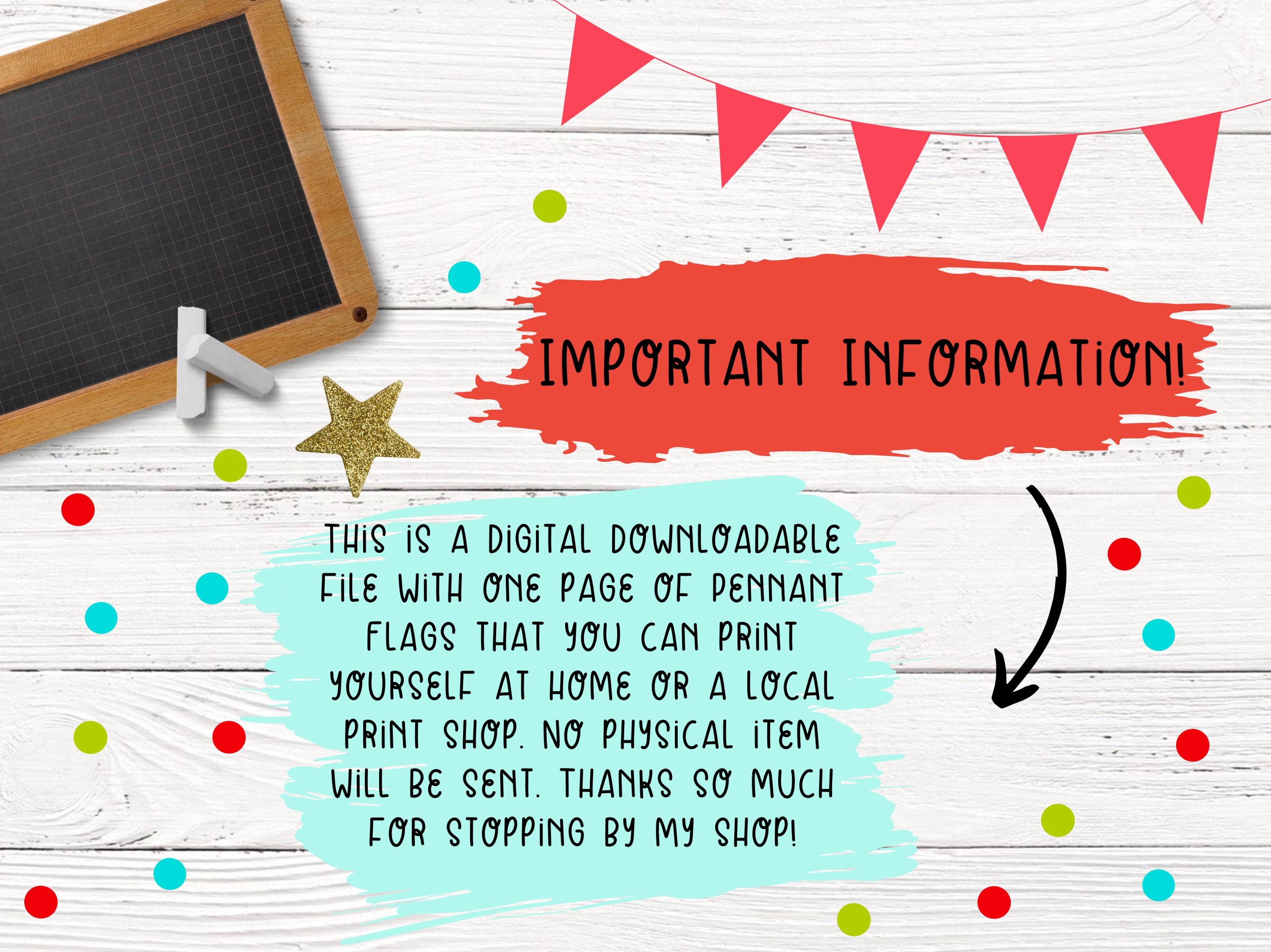 Printable Pencil Pennant Flag Banner, Back to School Photo Prop, First ...