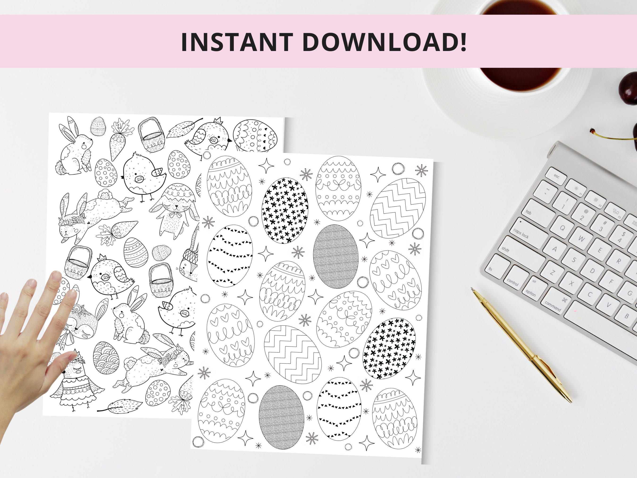 Printable Easter Coloring Pages / Printable Easter Activity Pages ...