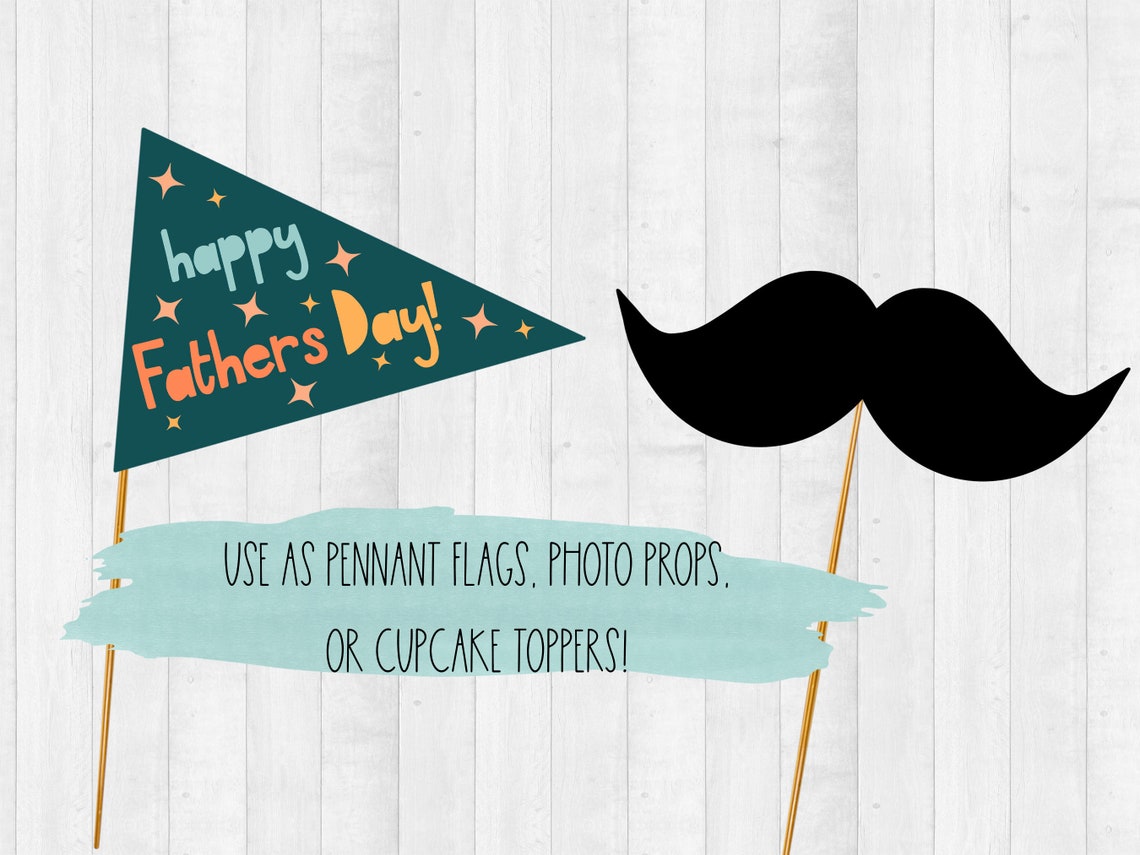 Printable Fathers Day Pennant Flag / Fathers Day Flag / - Etsy