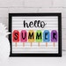 Hello Summer Printable Sign, Summer Decor, Printable Decor, Popsicle ...
