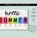 Hello Summer Printable Sign, Summer Decor, Printable Decor, Popsicle ...