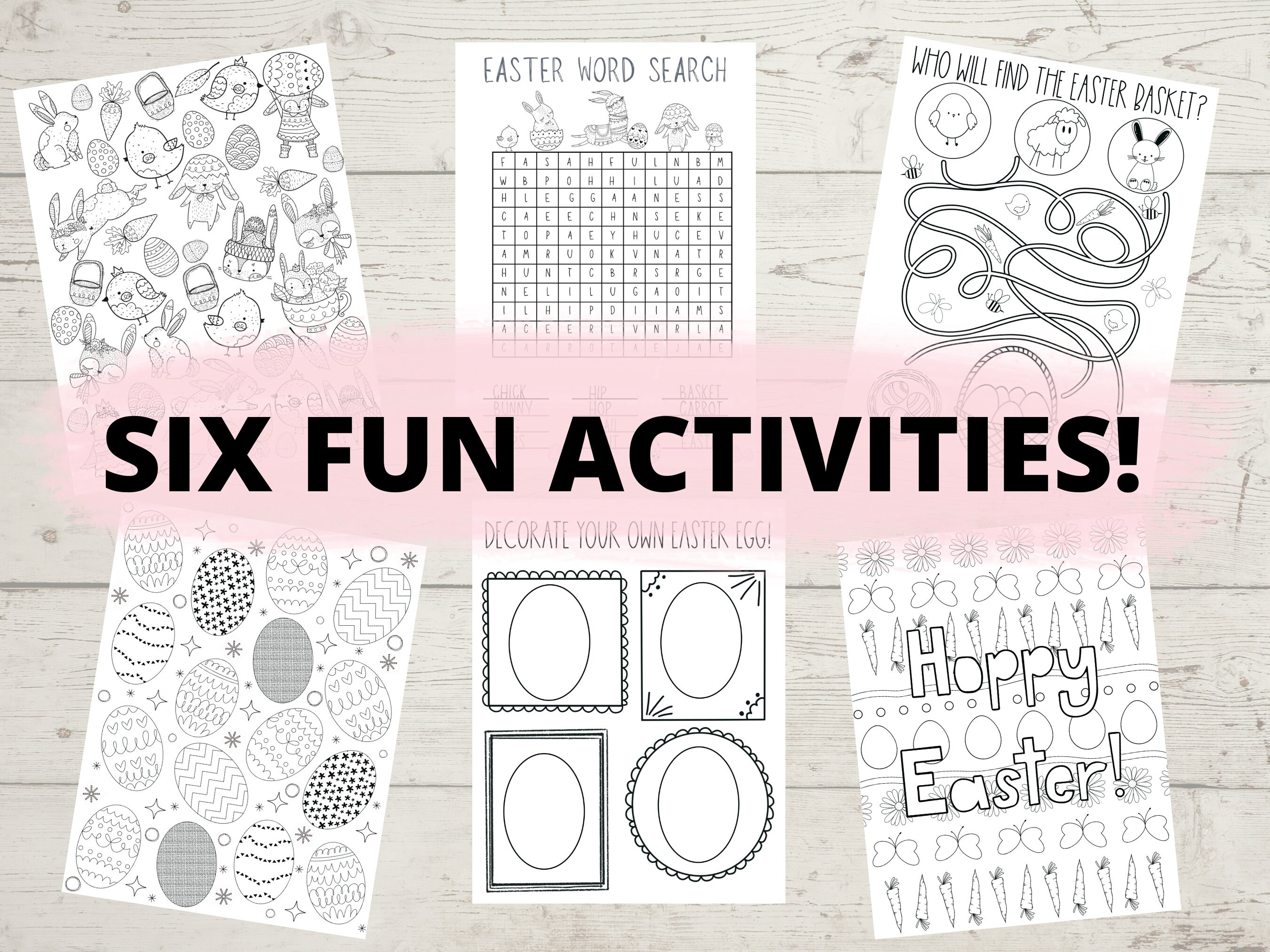 Printable Easter Coloring Pages / Printable Easter Activity Pages ...