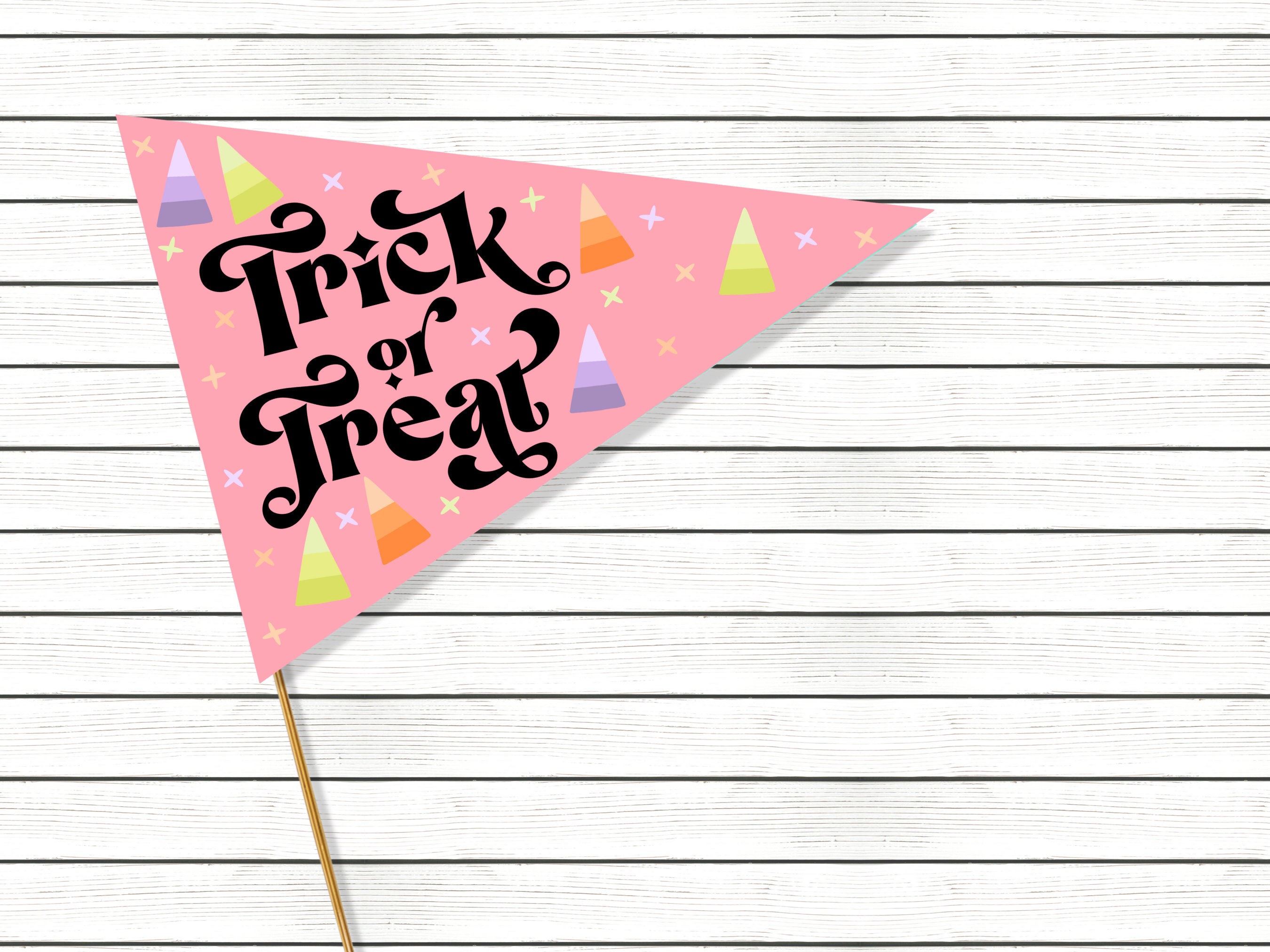 Mini Halloween Pennant Flags, Printable Boo Basket Filler, Spooky ...