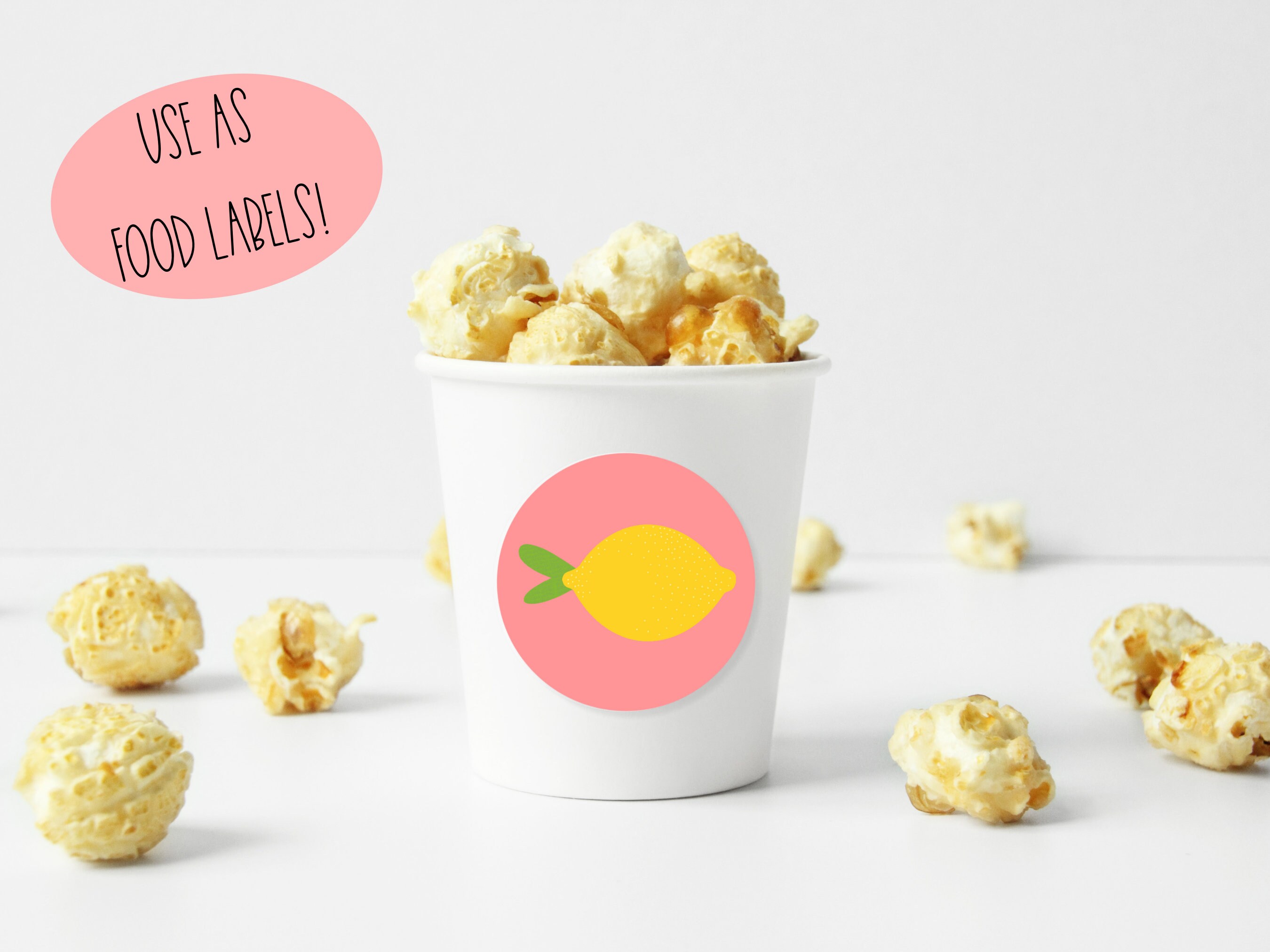 Printable Lemon Cupcake Toppers Lemonade Stand Cup Labels - Etsy