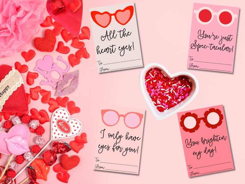 Printable Valentine Card, All the Heart Eyes, I Only Have Eyes for You ...
