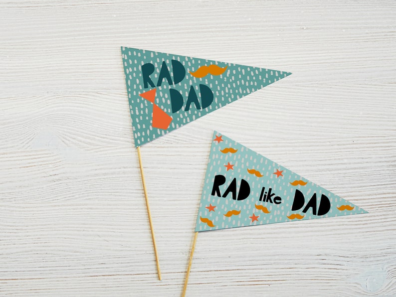 Printable Father’s Day Pennant Flag / Father’s Day Flag / Father’s Day ...
