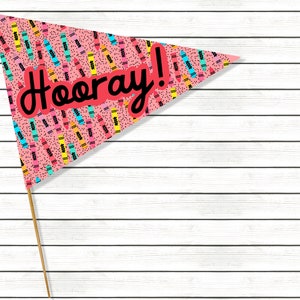 Printable School Pennant Flags, Back to School Photo Prop, First Day of ...