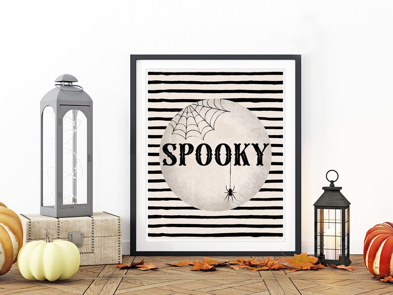 Spooky Halloween Wall Art, Printable Fall Wall Decor, Instant Digital ...