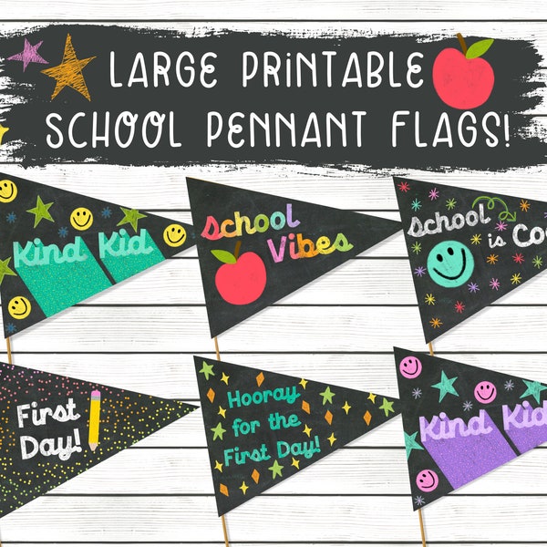 Chalkboard Pennant - Etsy