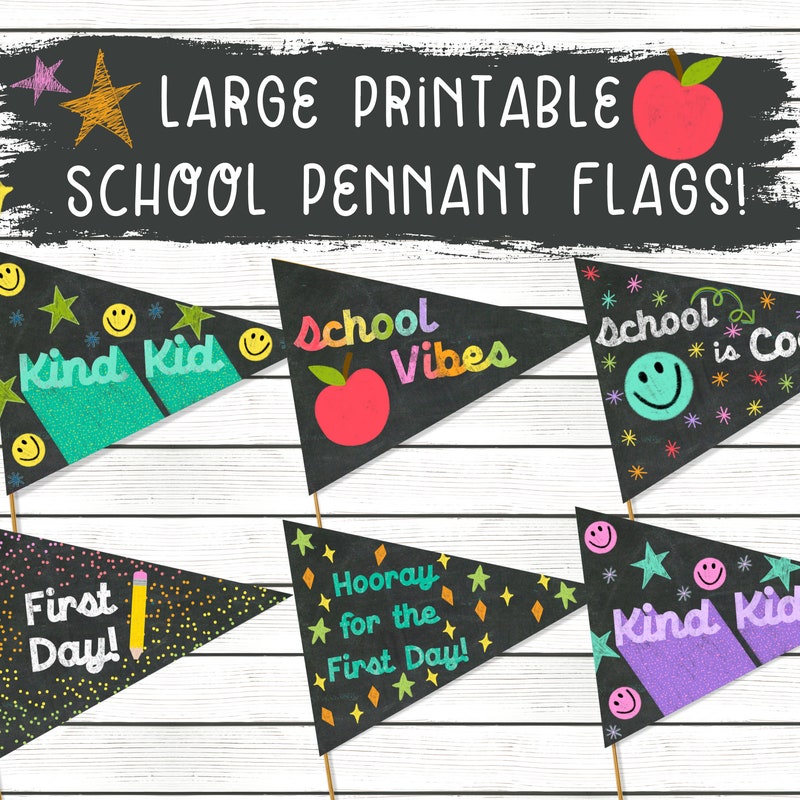 Chalkboard Pennant - Etsy