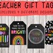 Teacher Appreciation Week Gift Tag, Printable Thank You Card, End of ...