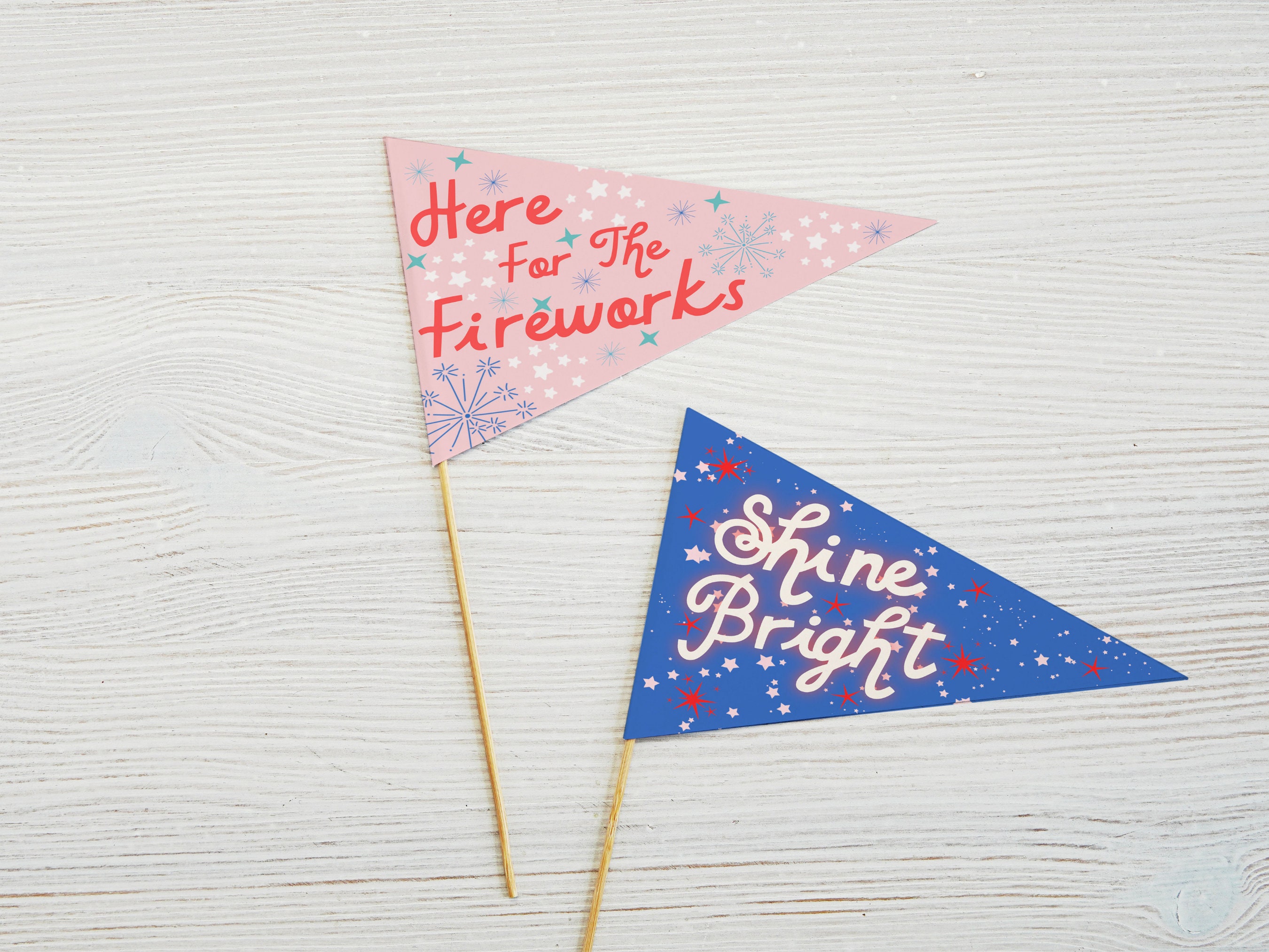 Fourth of July Pennant Flag, 4th of July Photo Prop, Patriotic Party ...
