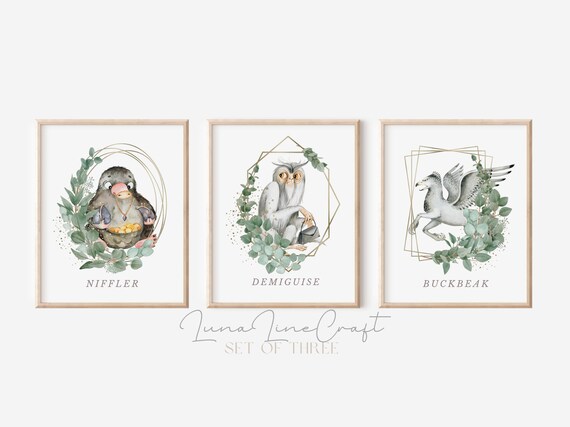 Set of Three HP Botanical Beasts Magical Creatures - Etsy