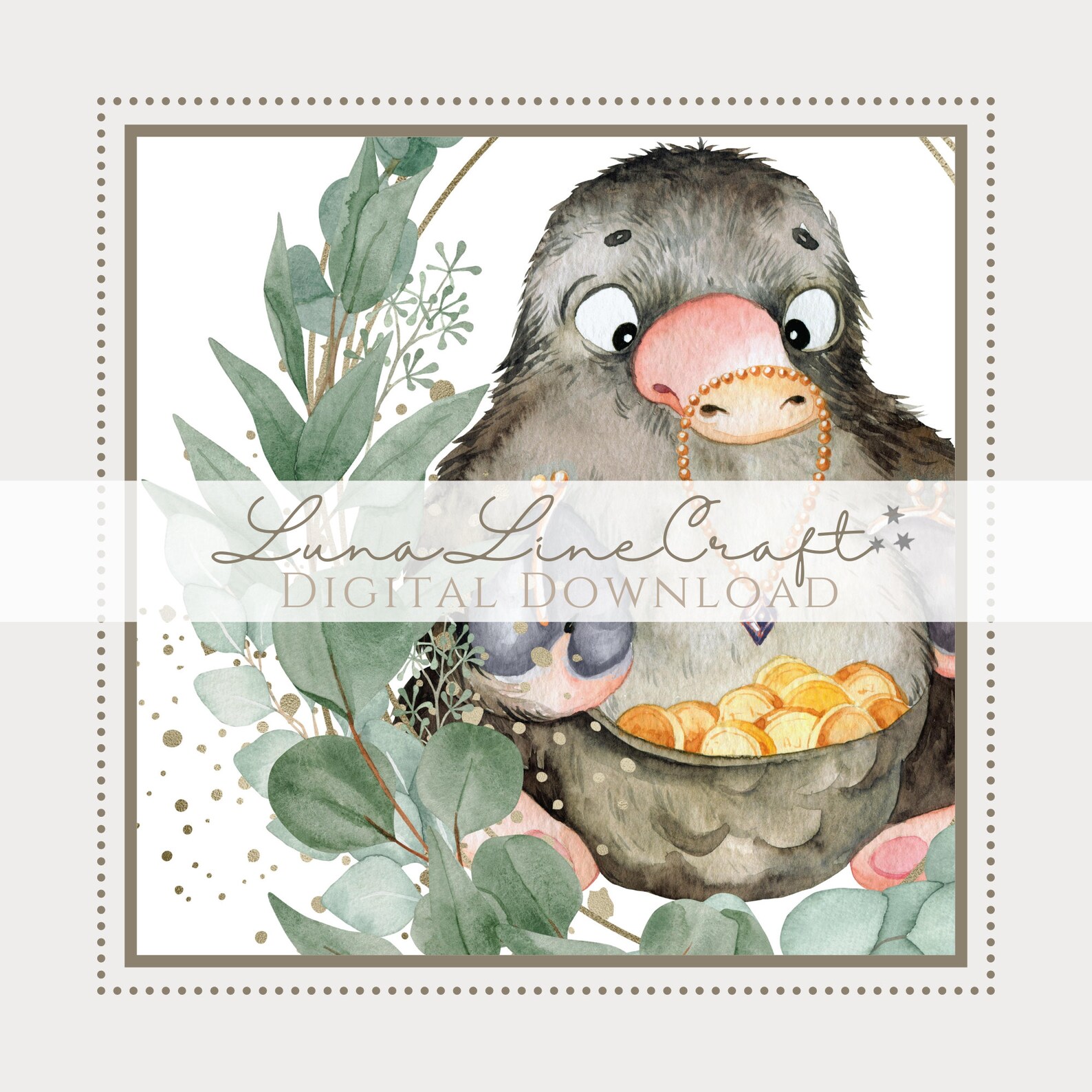 Set of Three HP Botanical Beasts | Magical Creatures Watercolor ...