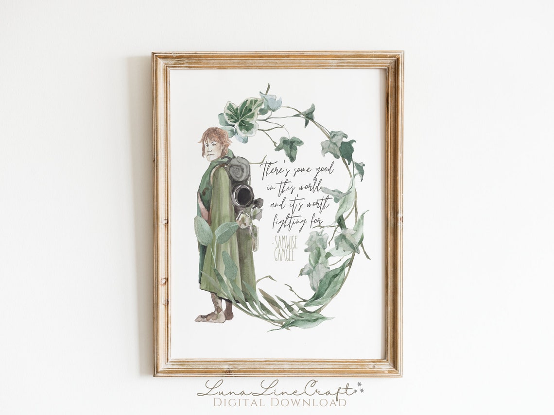 Set of 3 Middle Earth Prints | Woodland Dragon Nursery Watercolor ...