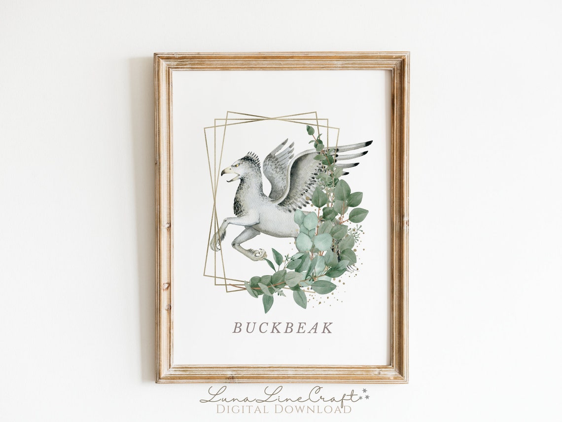 Set of Three HP Botanical Beasts | Magical Creatures Watercolor ...