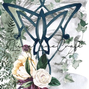 Set of 2 Evenstar Symbol and Quote Prints Tolkien Watercolor | Etsy