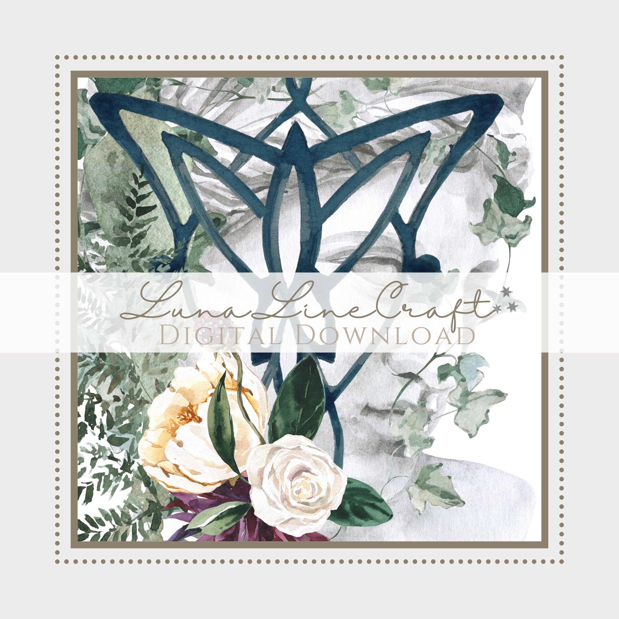 Set of 2 Evenstar Symbol and Quote Prints Cottagecore - Etsy