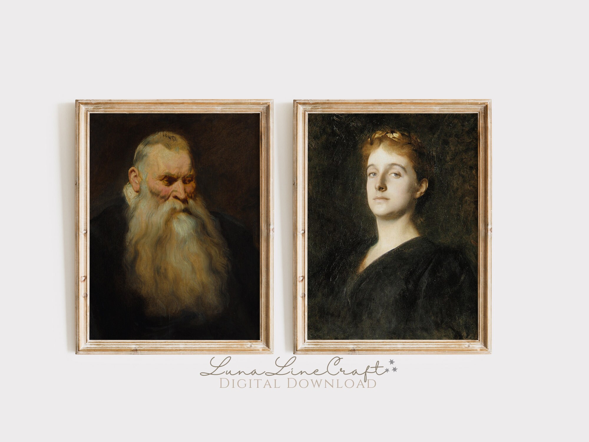 Set of 6 Vintage Wizard Castle Portrait Prints 02 | Dark Academia Moody ...