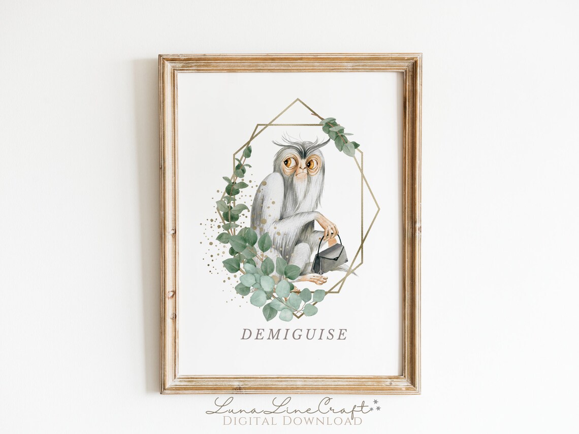 Set of Three HP Botanical Beasts | Magical Creatures Watercolor ...