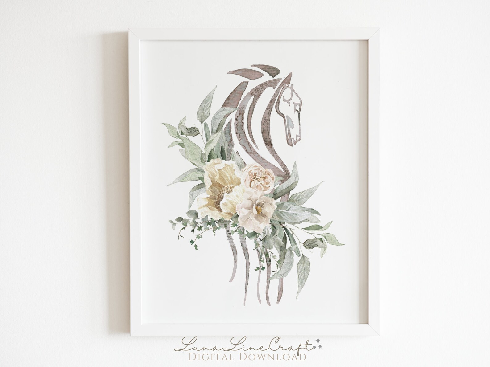 Rohan Horse Symbol | Eowyn Tolkien Middle Earth Strong Feminine Floral ...
