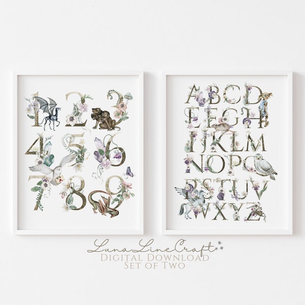 Mythical Magical Alphabet - Etsy