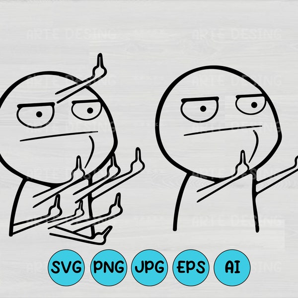 Middle Finger Stencils Cricut - Etsy