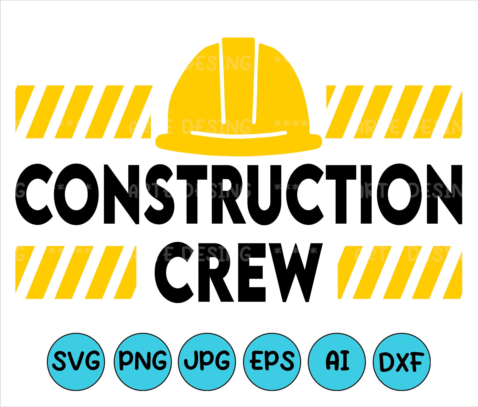 Construction Crew Svg Construction Svg Birthday Shirt - Etsy Canada