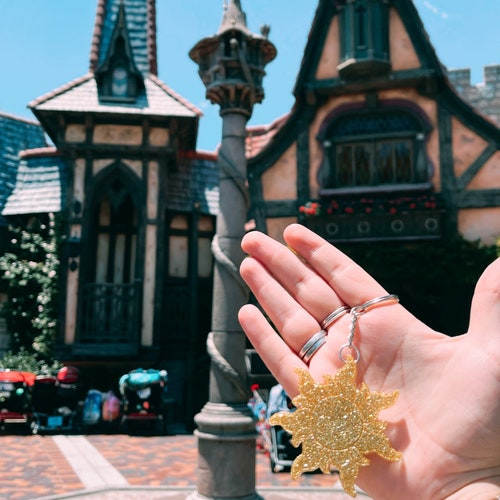 Tangled Rapunzel Lanterns Key Fob Keychain Wristlet - Etsy