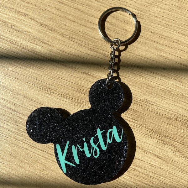 Large Mickey Mouse Keychain - Etsy