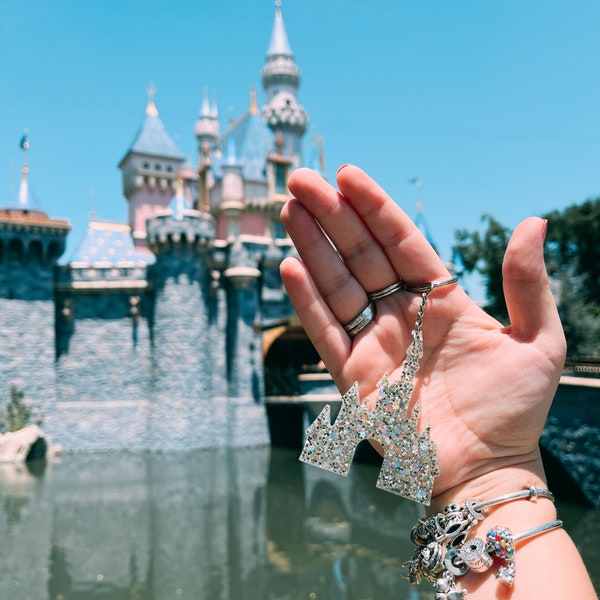 Disneyland Castle Keychain - Etsy