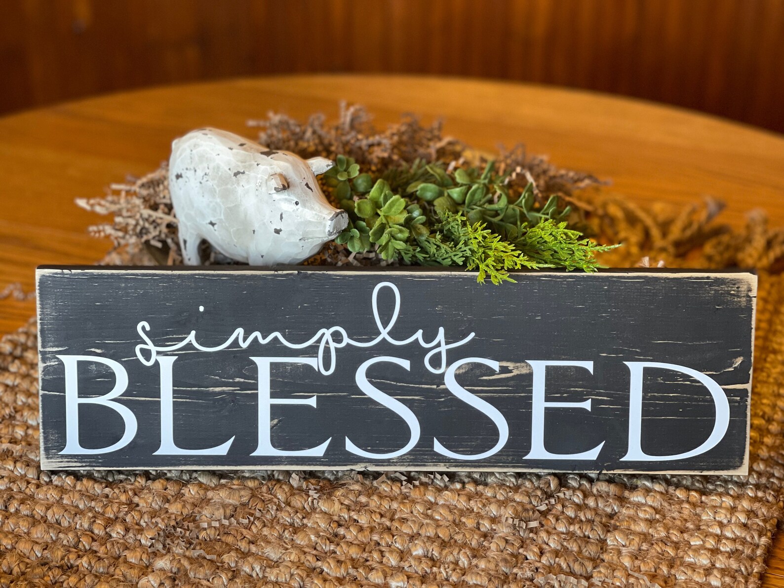 Simply Blessed Sign - Etsy