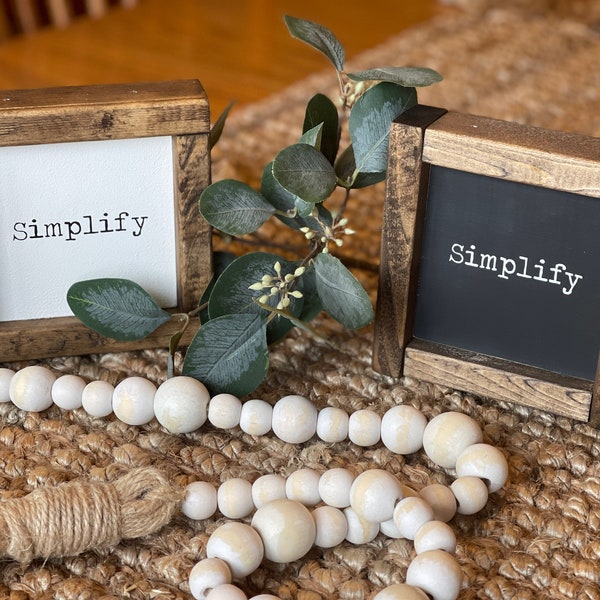 Simplify Sign - Etsy