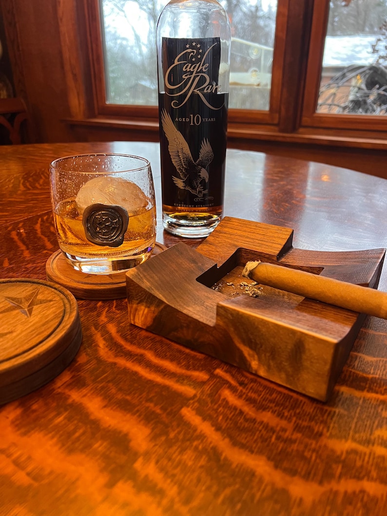 Custom Cigar Wooden Ashtray - Etsy