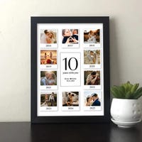 6th Anniversary, Anniversary Picture Collage, Custom Number Collage ...