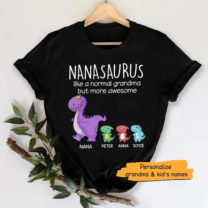 Personalized Grandmasaurus Dinosaur Shirt: Matching Family Outfit - Etsy