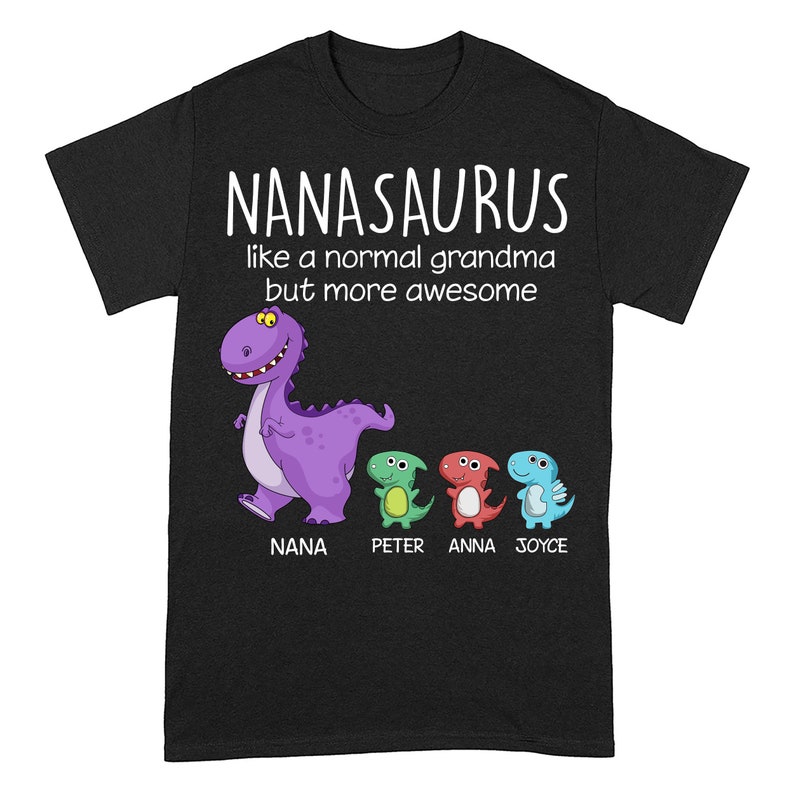 Personalized Grandmasaurus Dinosaur Shirt: Matching Family Outfit - Etsy