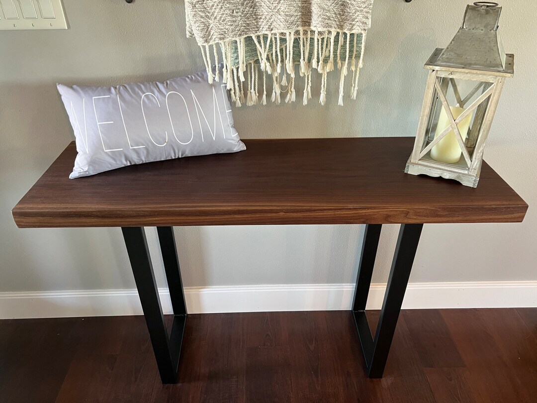 CUSTOM Premium Walnut Table Entryway Table Bedroom Table Foyer Table ...