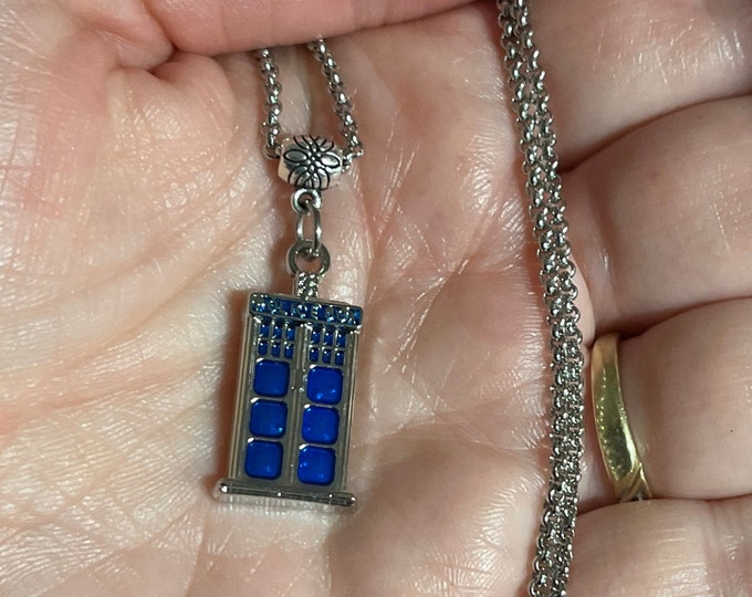 Doctor Who Inspired TARDIS Stainless Steel Necklace. - Etsy