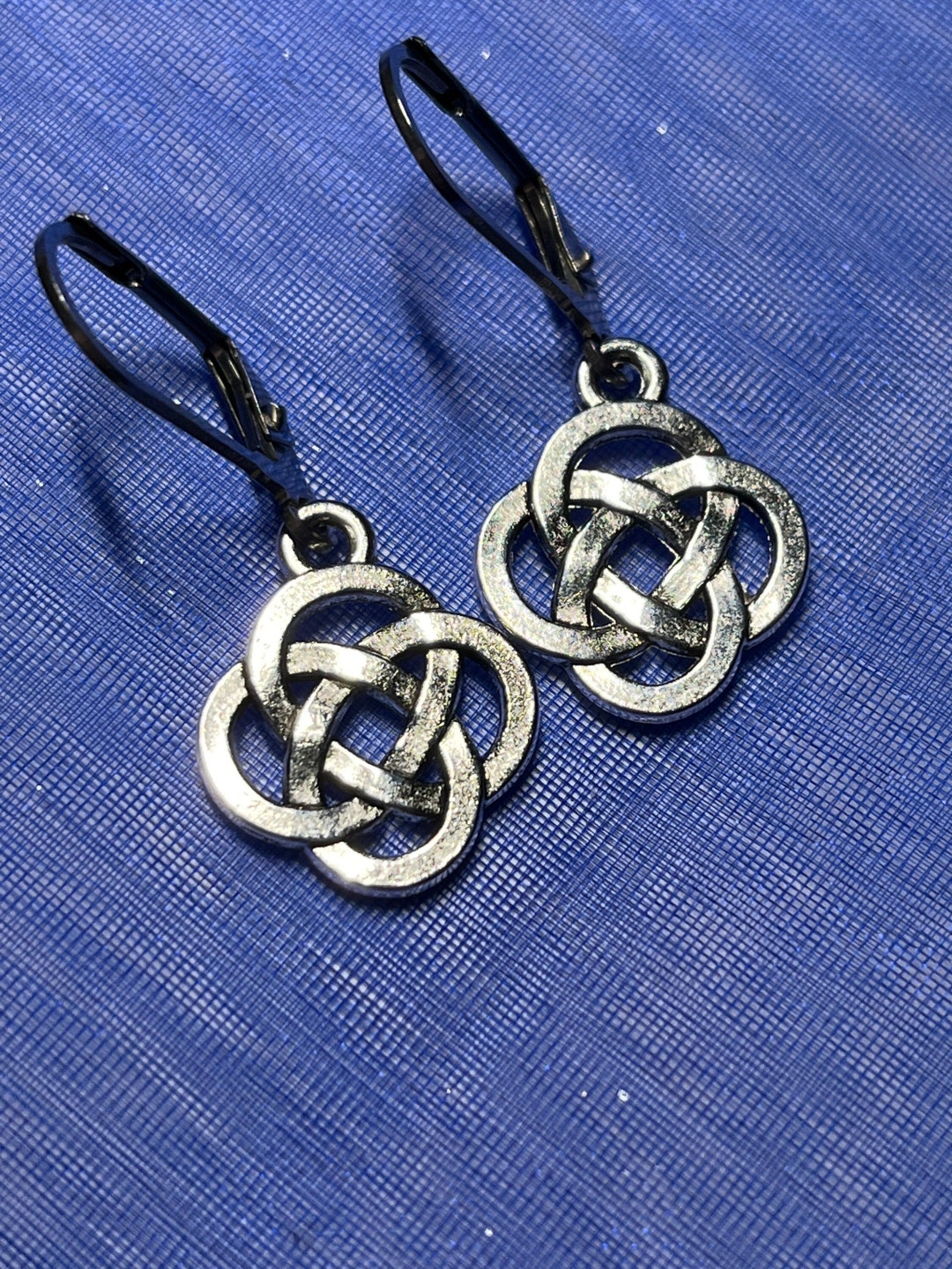 Celtic Knot Silver Earrings - Etsy