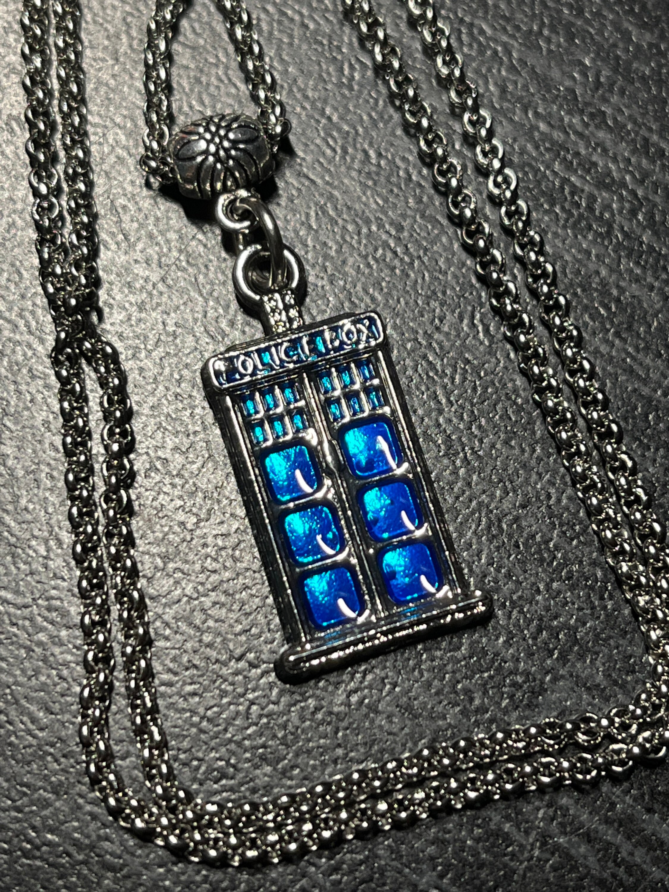 Doctor Who Inspired TARDIS Stainless Steel Necklace. - Etsy